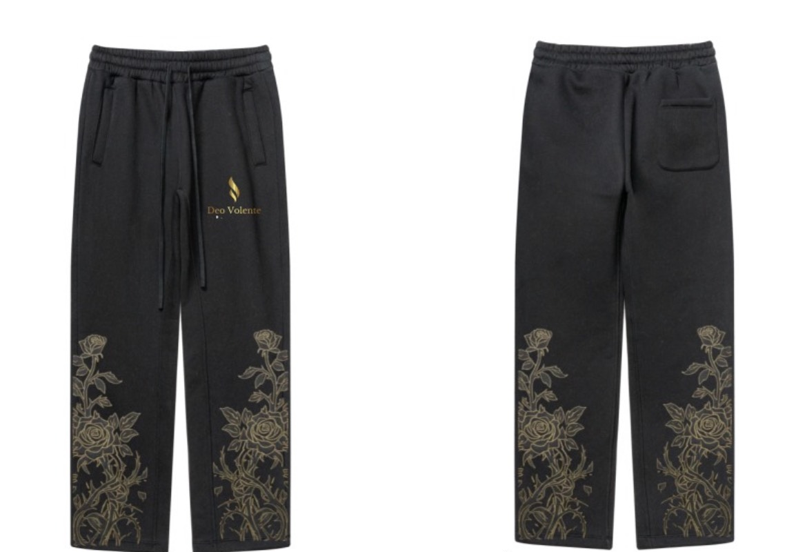 Rose Pattern Sweatpants – Deo Volente